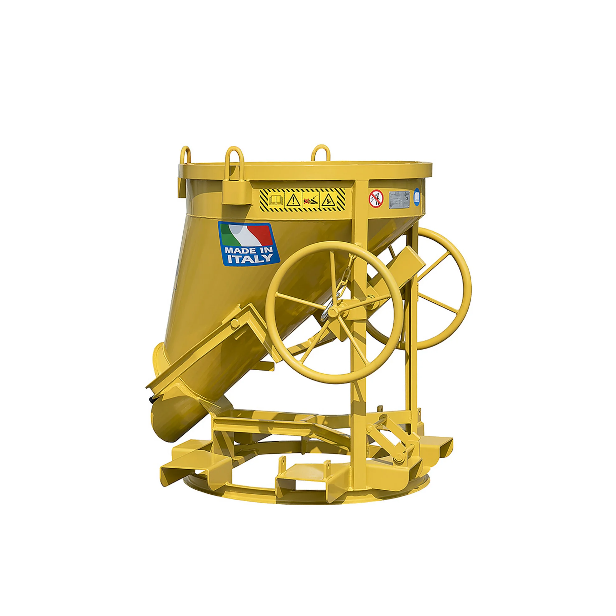 Concrete bucket with side discharge and geared opening - Boscaro Italia